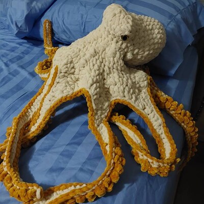 Crochet Pattern Realistic Cuttlefish-amigurumi Cuttlefish-stuffed ...