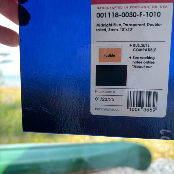 90 COE "purple Transparents" Bullseye Fusible Glass. 3mm. *your Choice ...