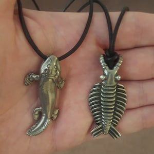 Tiktaalik Necklace Fishapod Pendant - Etsy