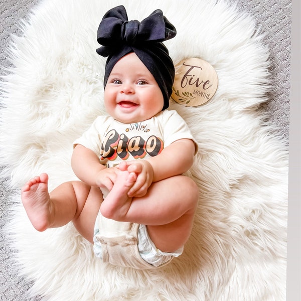 Bella Baby, Rome Bodysuit, Rome Baby, Roma Baby, Rainbow Baby, Retro ...
