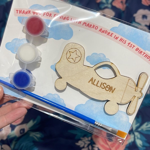 Airplane Party Favor for Kids Personalized Magnet Party Favors for 2 ...