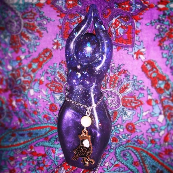 Spiral Goddess Pendant Charm priestess, Mother Blessing, Blessingway ...