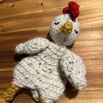Big Little Chickie Knotted Lovey Crochet Chicken PATTERN - Etsy