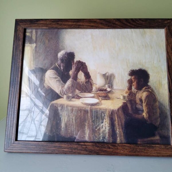 Man Praying Over Bread Wall Art by Eric Enstrom, Grace Old Man Praying ...