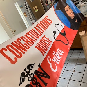 Nurse Graduation Banner Nursing Graduation Banner Rn Bsn Lpn Nurse ...