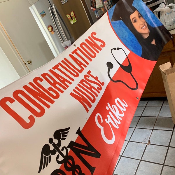 Nurse Graduation Banner Nursing Graduation Banner Rn Bsn Lpn Nurse ...
