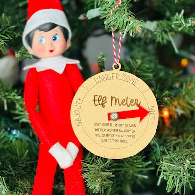 Elf Meter, Christmas Digital Cut File, Glowforge File, Christmas SVG ...