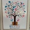 Gender Reveal Tree Fingerprint Guest Book Alternative, He or She What ...
