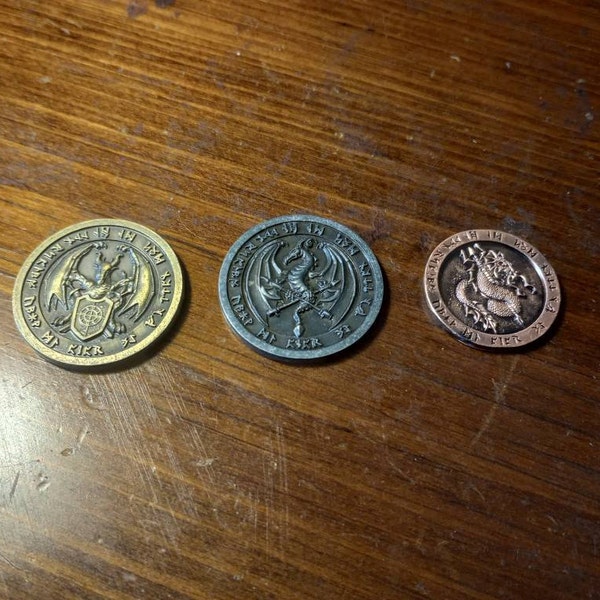 Fantasy Coins - Fire Gold - Etsy