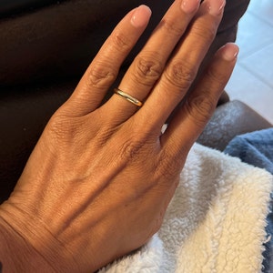 7mm Solid Gold Men's Wedding Band BEVELED ICE MATTE 10k 14k 18k Gold ...