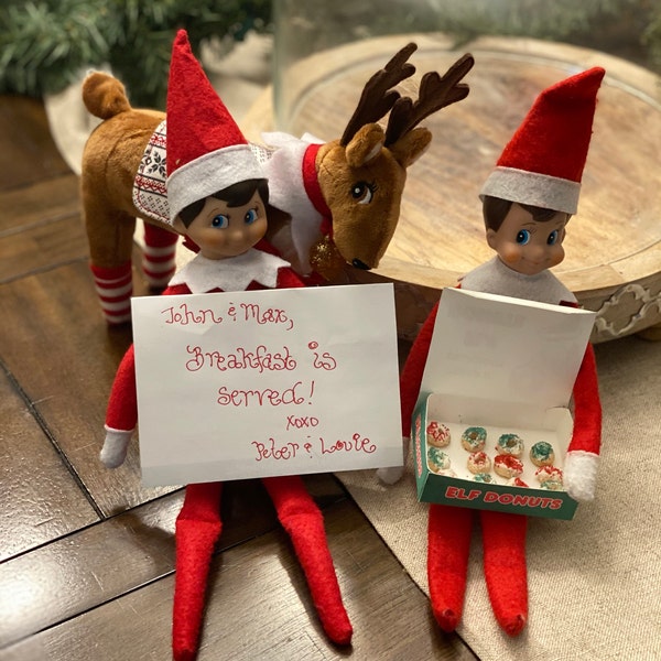 Printable Elf Props Donut Box - Etsy