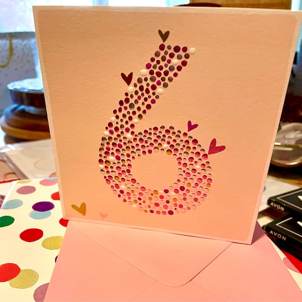 Age 6 Birthday Card - Etsy UK