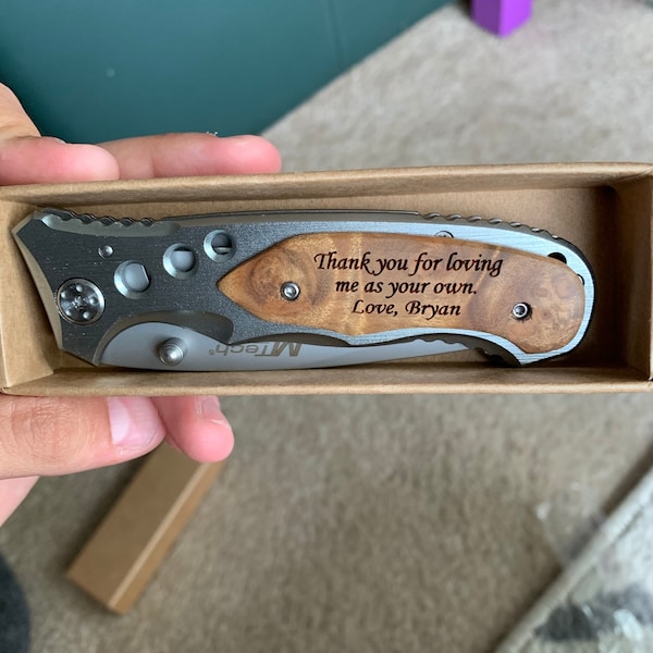 Stepfather of the Bride Knife Gift From Groom - Step Father Wedding ...