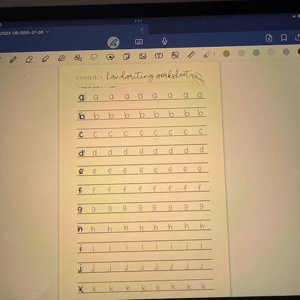 Handwriting Template//worksheet - Etsy