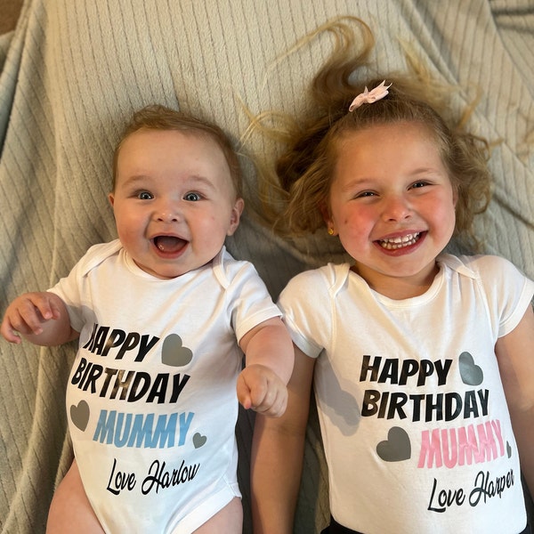 Happy Birthday Uncle Baby Grow Bodysuit Babygrow Top Vest Baby Shower ...