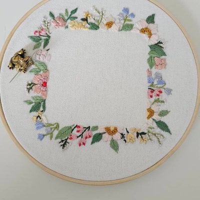 Spring Meadows Embroidery PDF Pattern, Digital Download, Flower Art ...