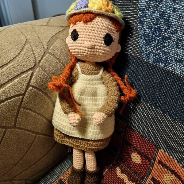 Red Haired Doll Crochet Pattern, Amigurumi Pattern for Red Haired Doll, Braided Hair Doll ...