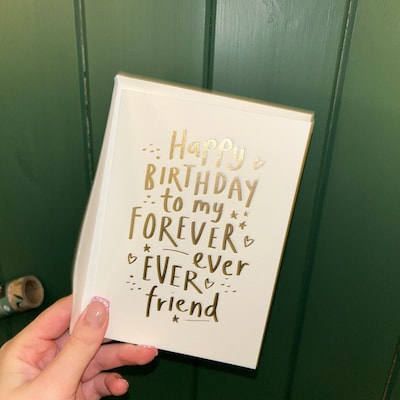 Happy Birthday Forever Friend Greeting Card - Etsy