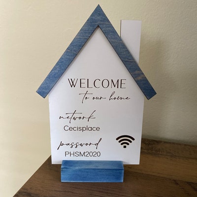 Wifi Password House, Airbnb Wifi Sign, Wifi Sign, Home Wifi Sign, Wifi ...