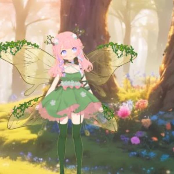 Vtuber Fairy Asset Pack- Live 2D - Etsy