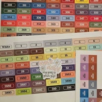 DMC Diamond Painting Labels, Color Coordinated DMC Stickers for Diamond ...