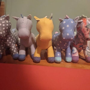 Stuffed Animal Pony PDF Sewing Pattern & Tutorial Stuffed Horse Pattern ...