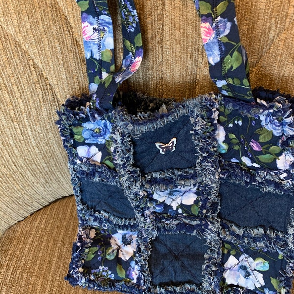 Cow and Sunflower Six Pocket Bag, Market Bag, Travel Bag, Farm Bag, Six ...