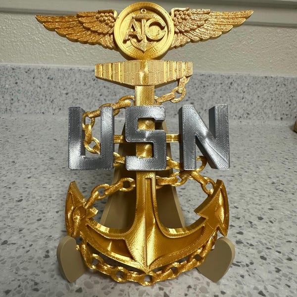 US Navy Chief Naval Aircrewman AW NAC Anchor - Etsy