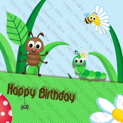 Cute Bugs Clipart, Insects Clipart, Garden Bugs Clipart, Snail, Ladybug ...