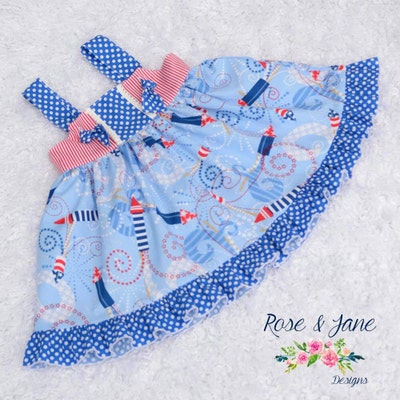 Girls Dress Pattern, Knot Dress Pattern, PDF Sewing Patterns, Easy ...