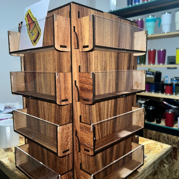 SVG - Table Top Curved Pegboard Display Stand - SVG (digital File ONLY ...