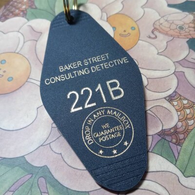 Custom Retro Motel Key Fob, YOUR CUSTOM TEXT, Custom Keychain ...