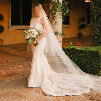 120 Inch 2 Tier Circular/drop Cathedral Veil, Chapel Veil Waltz Veil ...