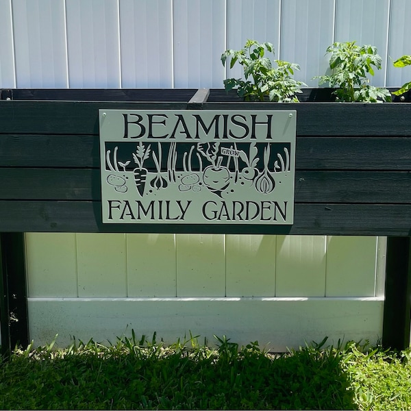 Custom Hanging Vegetable Garden Sign - Etsy