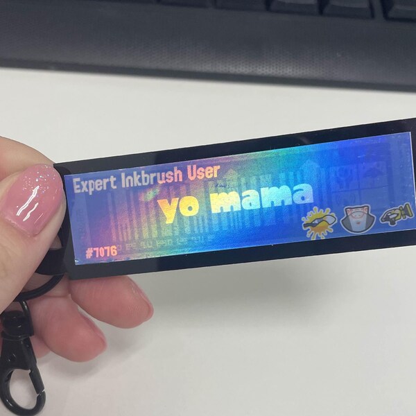 Splat Game, Splashtag Keychain, Bag Tag, Zipper Pull - Etsy