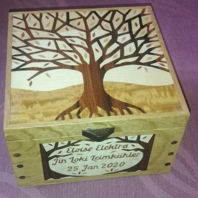 Modern Tree Wall Art, Hand Cut Marquetry Trees Wall Art, Stylish Tree ...