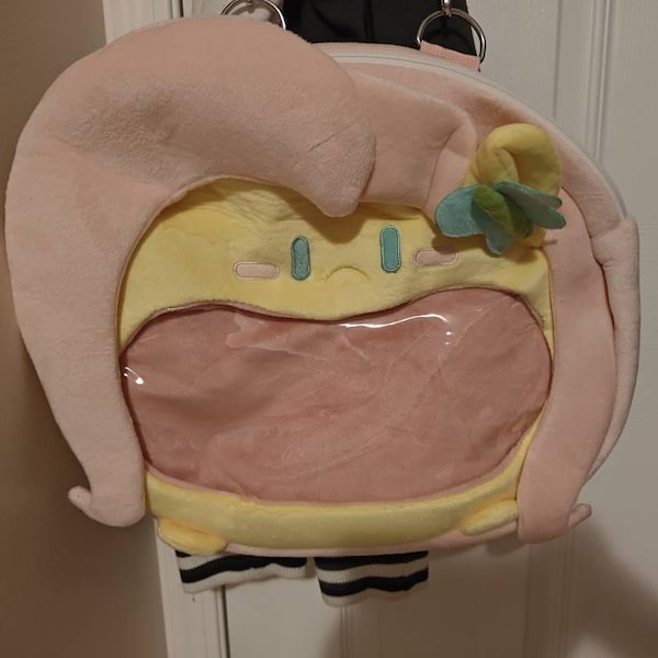My Little Pony Fluttershy Transparent Bag Plush Backpack Cute Shoulder ...