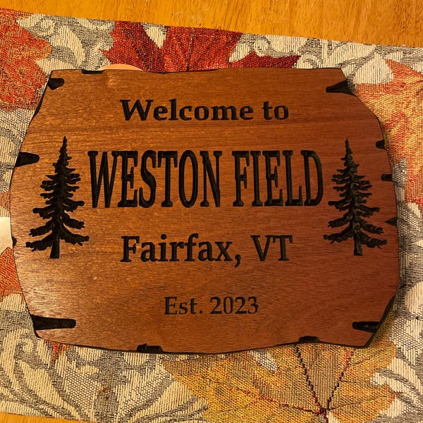 Outdoor Carved Sign, Custom Wooden Carved Cabin Sign, Pine Trees, Camp ...