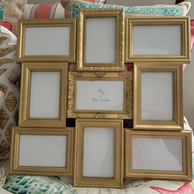 Gold Wedding Seating Chart Collage Frame Spring Summer Fall Winter ...