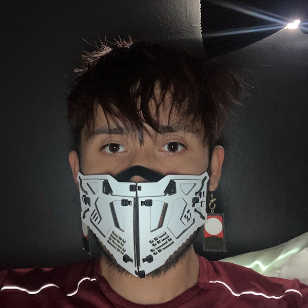 Stylist Futuristic V6B Techwear Tactical Cyberpunk 3D Mask Protector ...