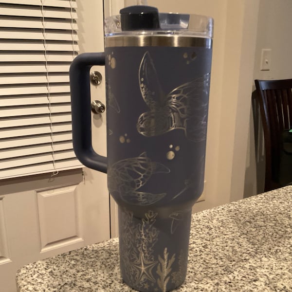 Stanley 40oz 30oz Tumbler, Ocean Tumbler, Underwater Tumbler, Laser ...