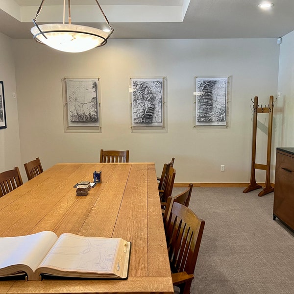 Texas Geology Map - Topographical Relief Wall Art Poster, Unique Home ...