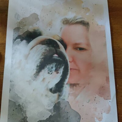 Personalised Art Gift From Photo Digital Painting Portrait - Etsy UK