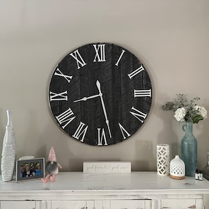 Large Wall Clock / 18 42 / Farmhouse Clock / - Etsy