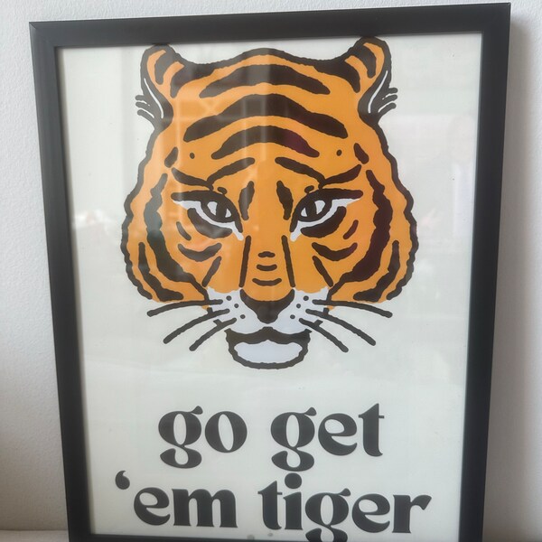 Retro Tigers Poster Digital Download - Etsy