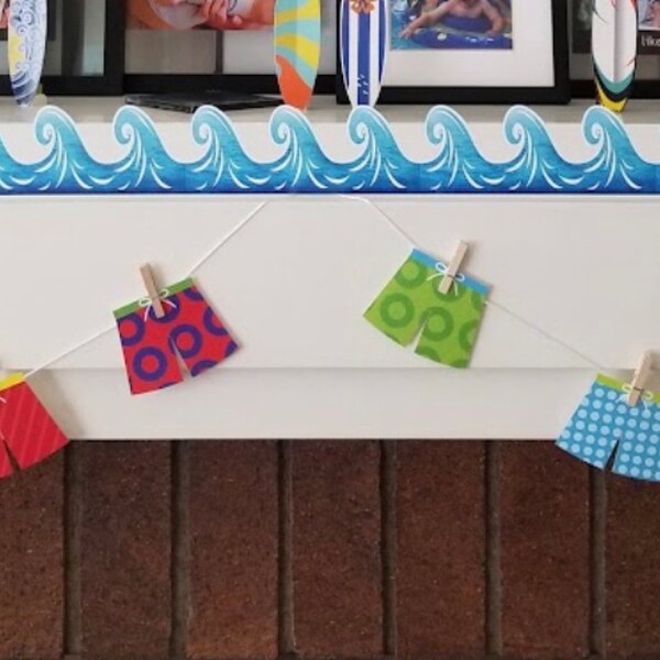Beach Ball Garland | Summer Party Decorations | Pool Party Decorations ...