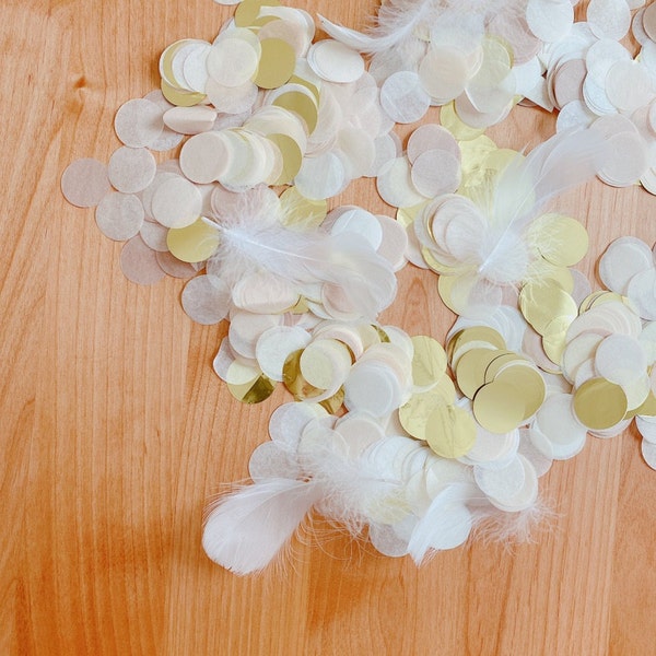 Neutral & Gold Confetti Mix - Etsy