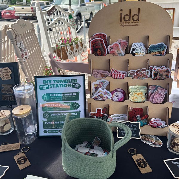 Sticker Display SVG Laser Cut Files | Svg Files for Sticker Stand ...