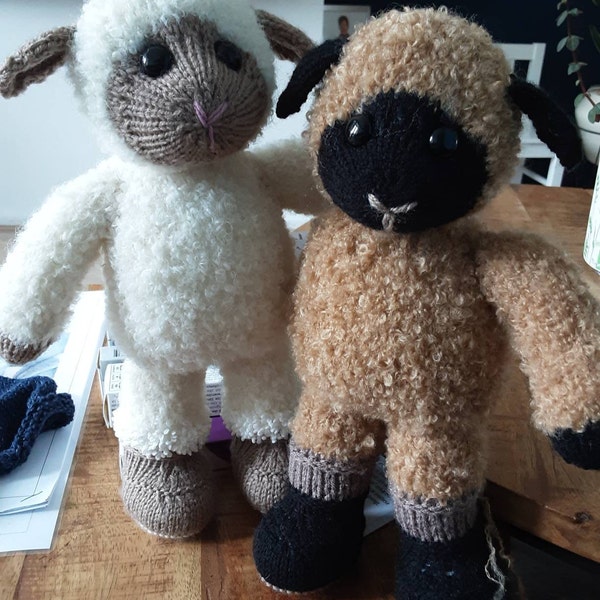 Tearoom Lambs 2 Toy Knitting Pattern/ Sheep Knitting Pattern/ Back ...