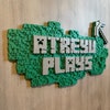 3D Door Sign Minecraft-inspired Personalized Name Custom Kids Bedroom ...